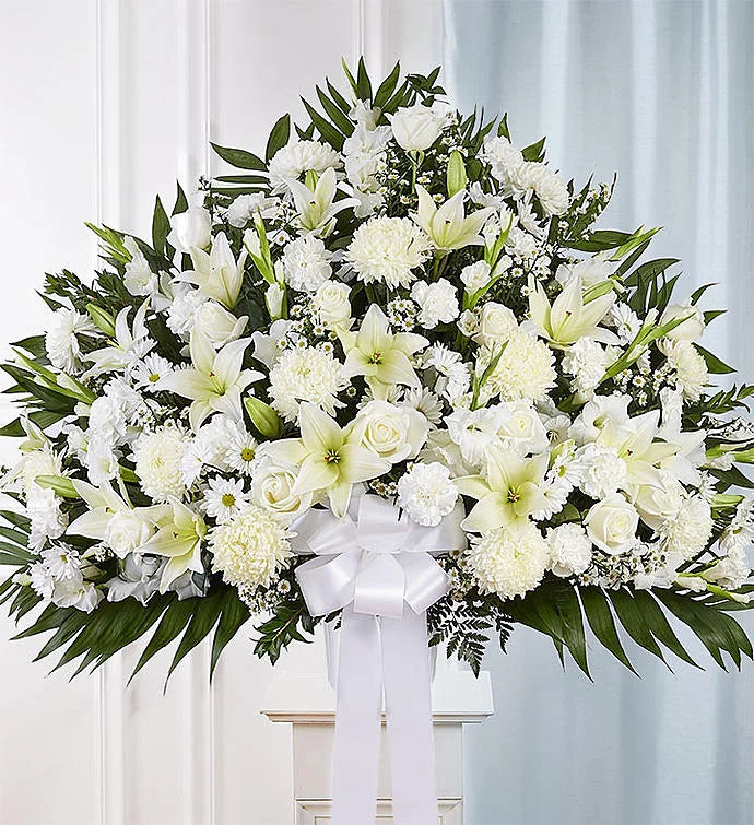 White Funeral Flowers | White Roses For Funeral | James Cress Florist